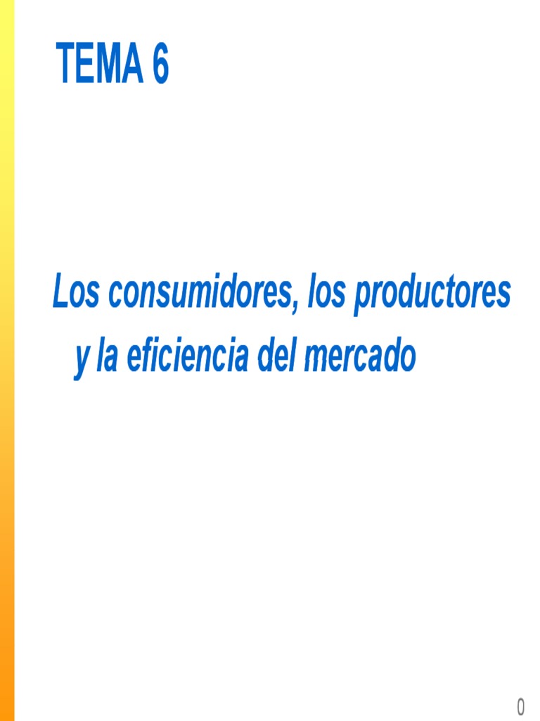 Los Consumidores, Los Productores y El Mercado | PDF | Excedente ...