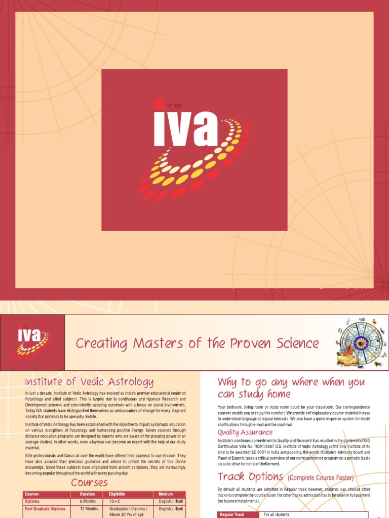 Iva Brochure | PDF | Planets In Astrology | Astrological Sign