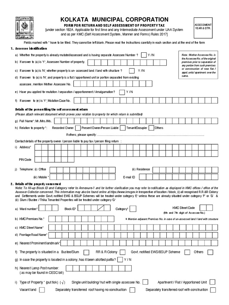 SAF Form | PDF | Leasehold Estate | Property Tax