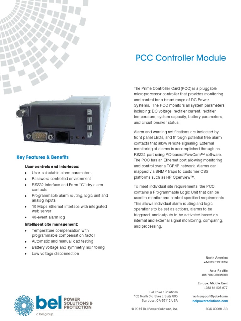 Datasheet PCC 48V D | PDF | Battery (Electricity) | Light Emitting Diode