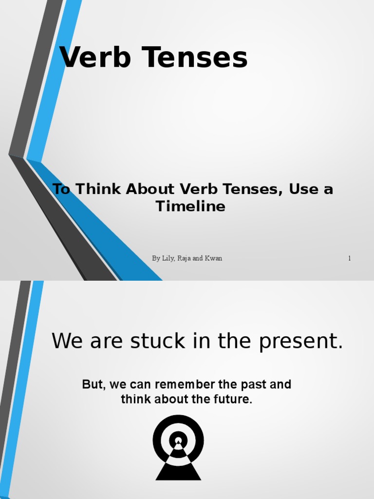 Verb Tenses: To Think About Verb Tenses, Use A Timeline | PDF ...