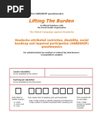 HIT-6 Headache Impact Assessment Tool | PDF | Headache | Pain