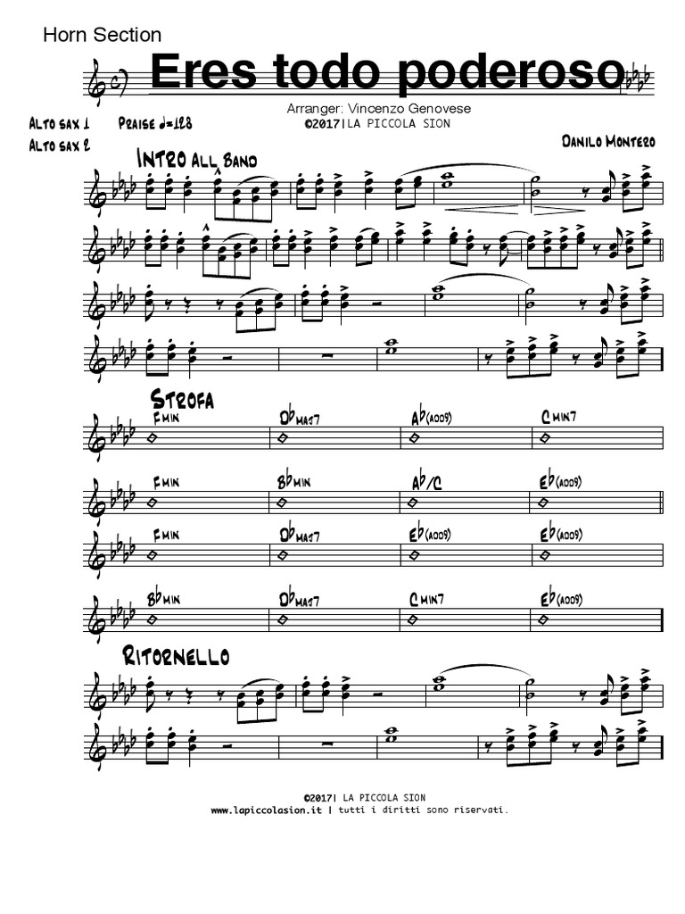 Horn Section - Eres Todo Poderoso PDF | PDF