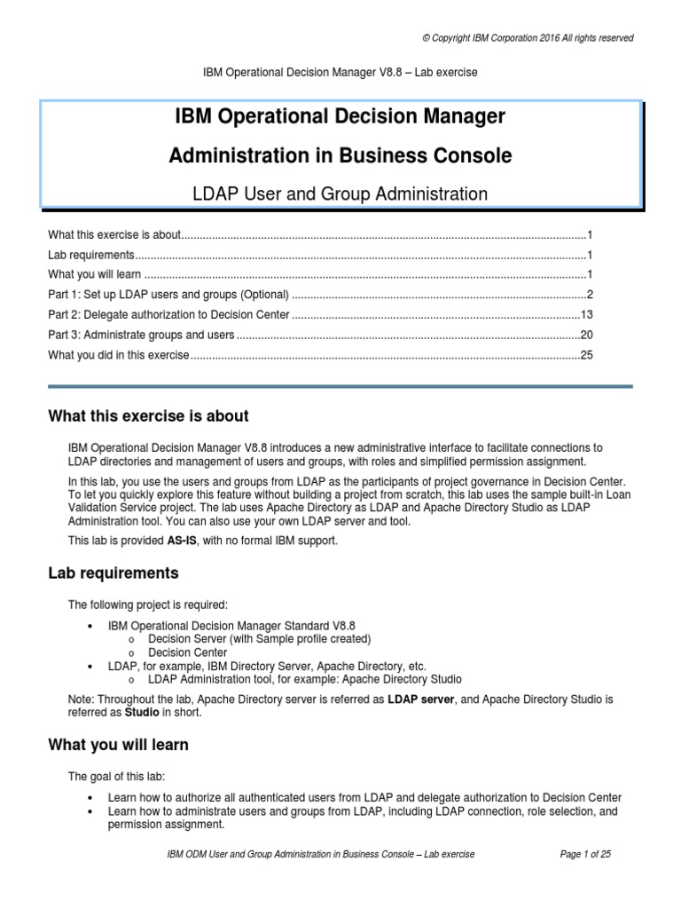 IBM ODM 8.8 Business Console | PDF | Areas Of Computer Science | System ...