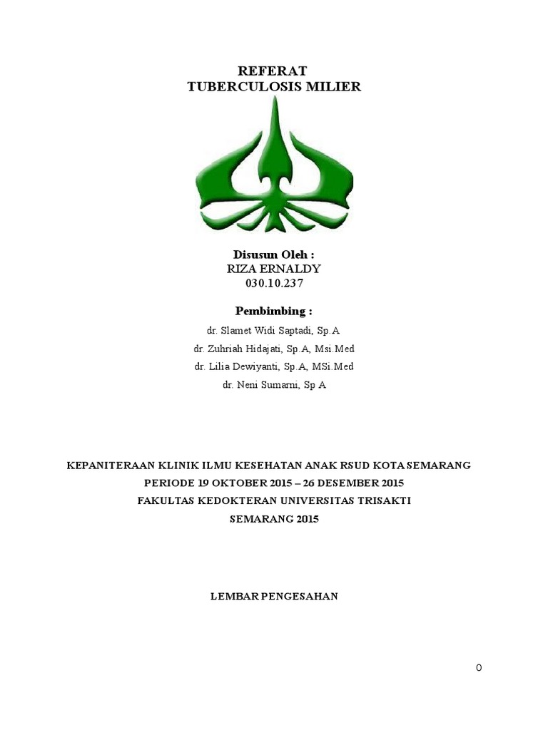 Referat TB Milier | PDF