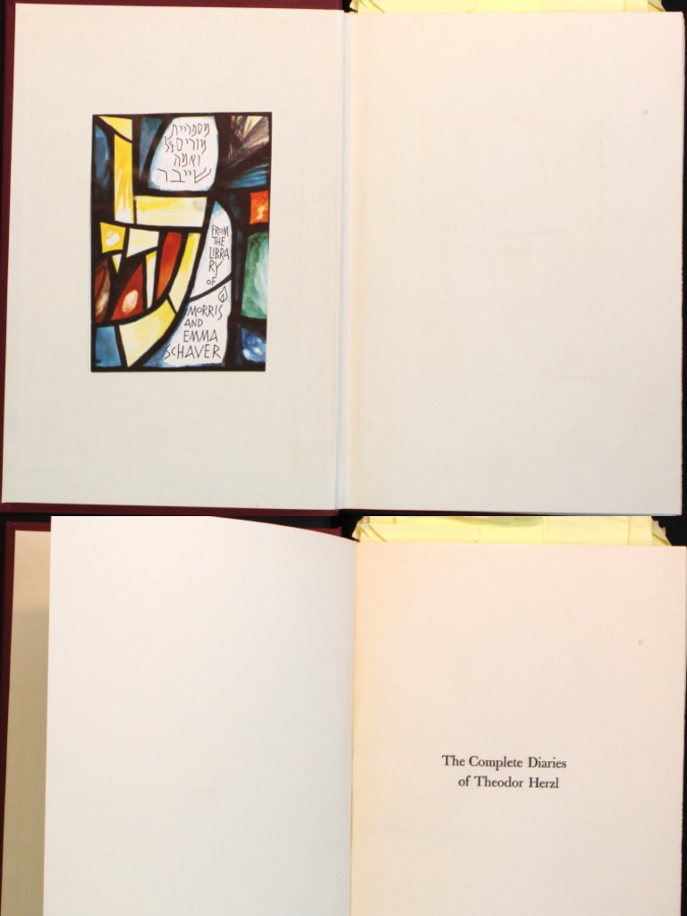 The Complete Diaries of Theodor Herzl Eng Volume 1 | Zionism | Jews And ...