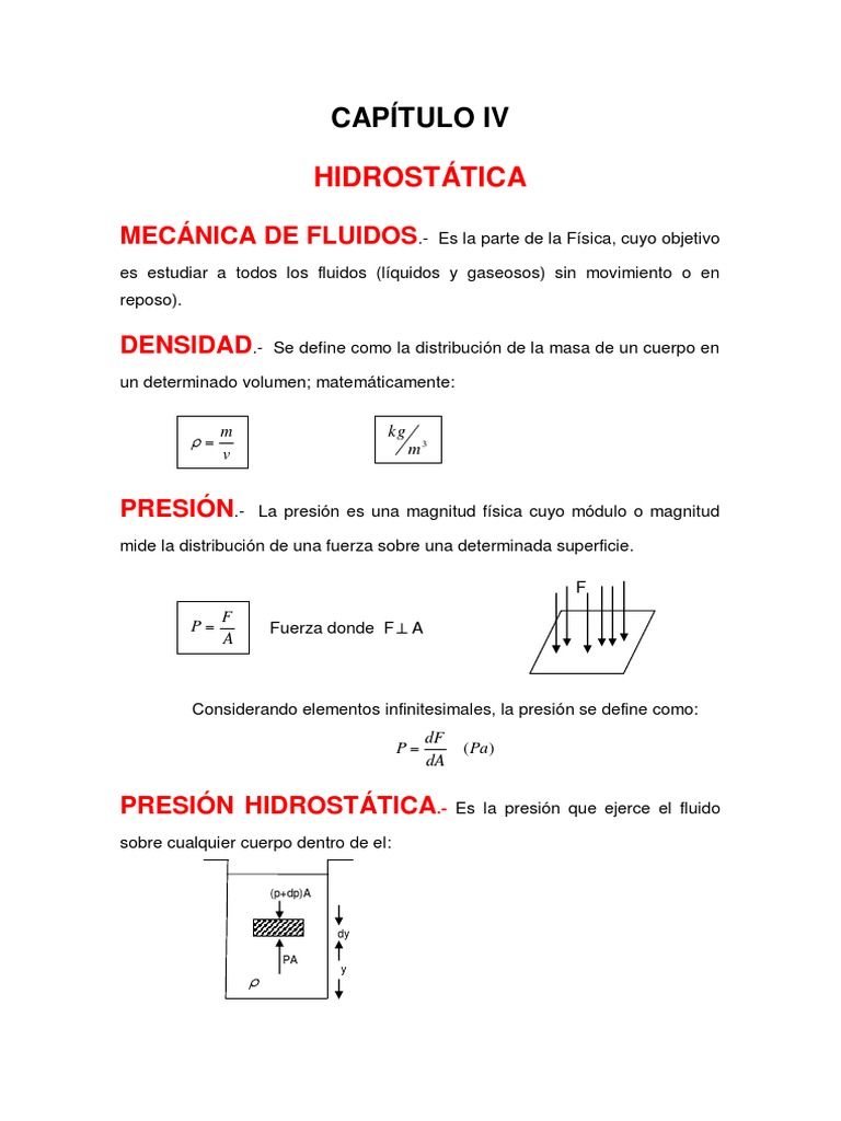 HIDROSTATICA | PDF