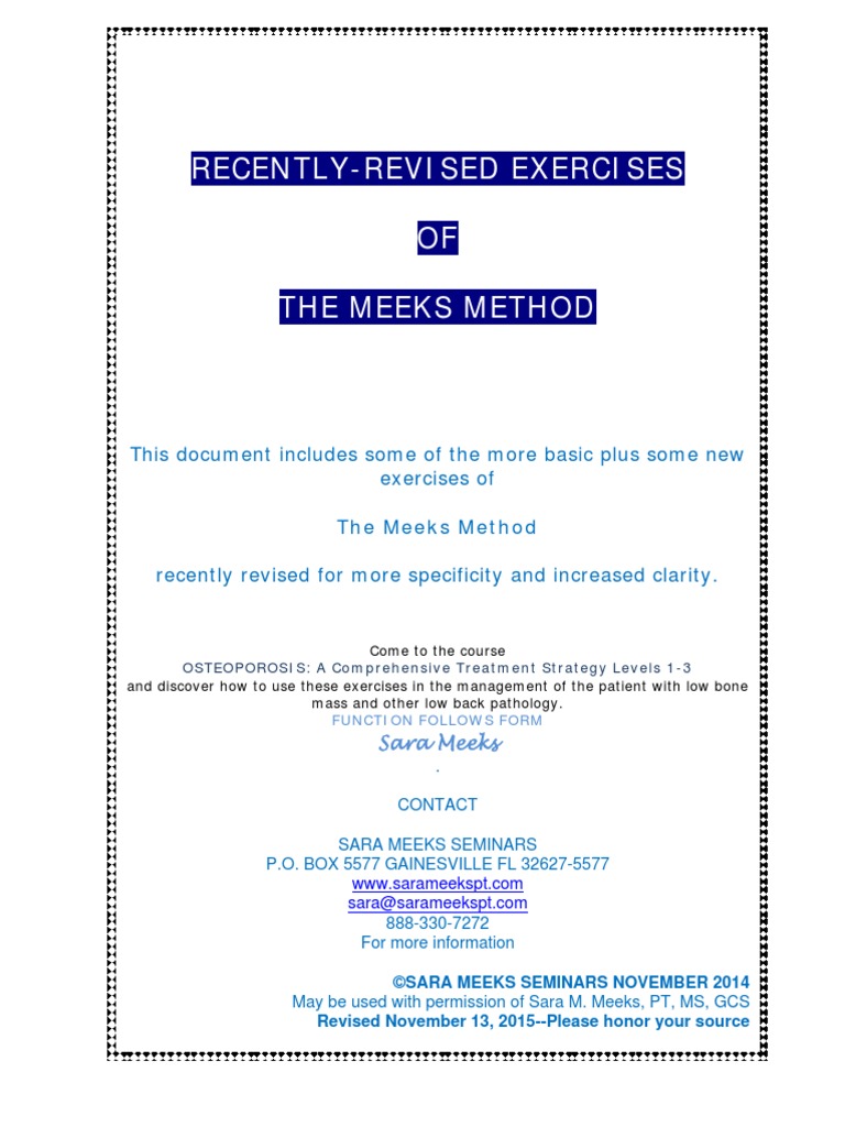 Meeks Method | Pelvis | Anatomical Terms Of Motion