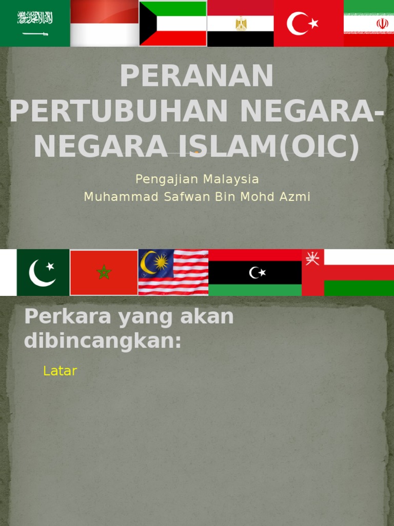 Peranan Pertubuhan Negara-Negara Islam (Oic) | PDF