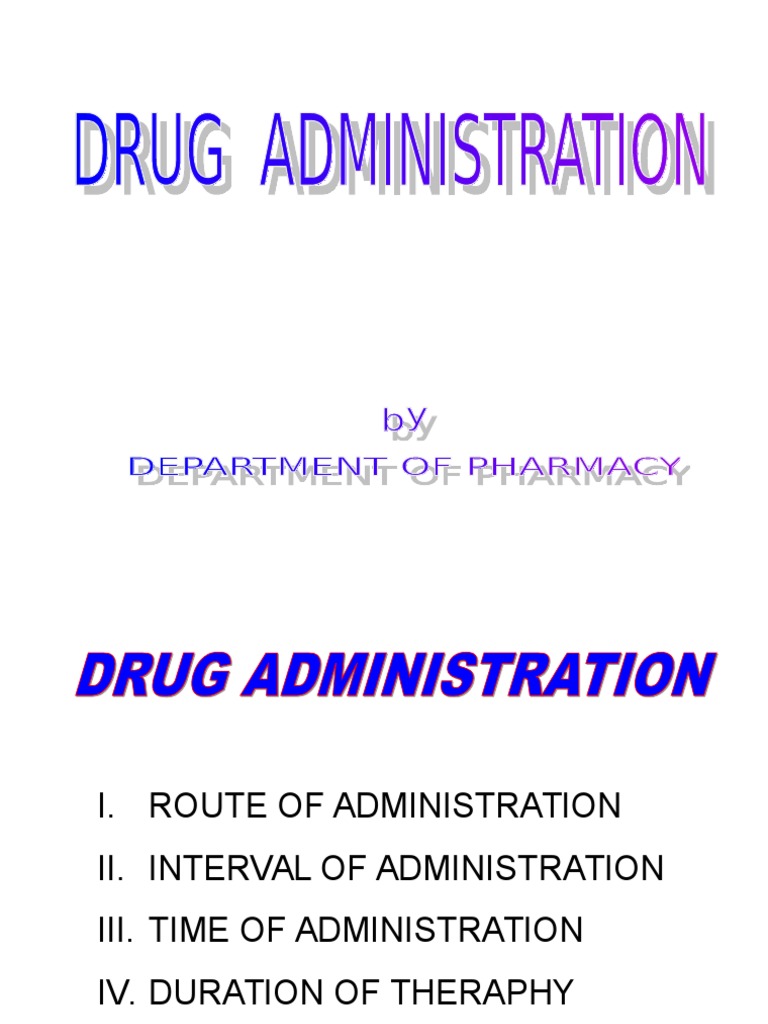 2 Drug Administration | PDF | Intravenous Therapy | Syringe