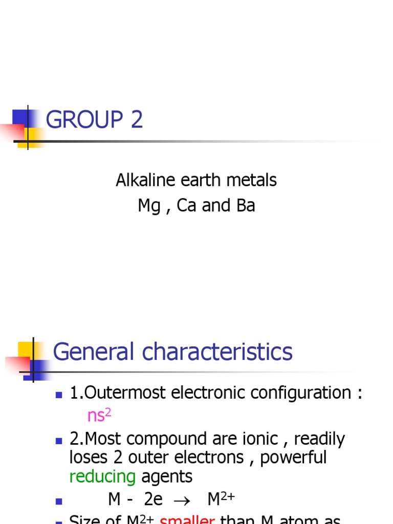 10 - Group 2 | PDF | Magnesium | Calcium