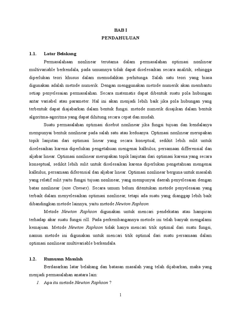 Makalah Bab 1-3 | PDF