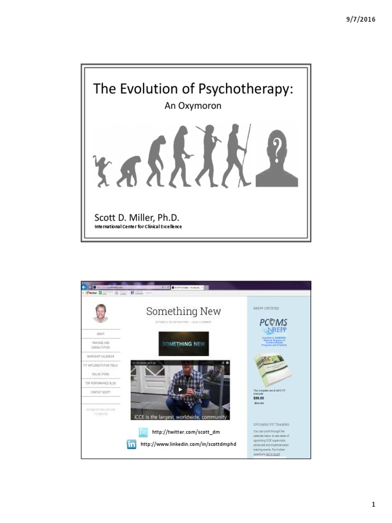 Evolution of Psychotherapy Handouts | PDF | Cognitive Behavioral ...
