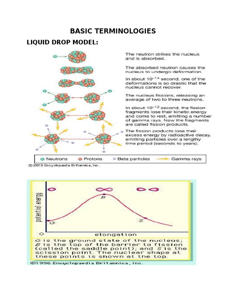 Basic Terminologies: Liquid Drop Model | PDF