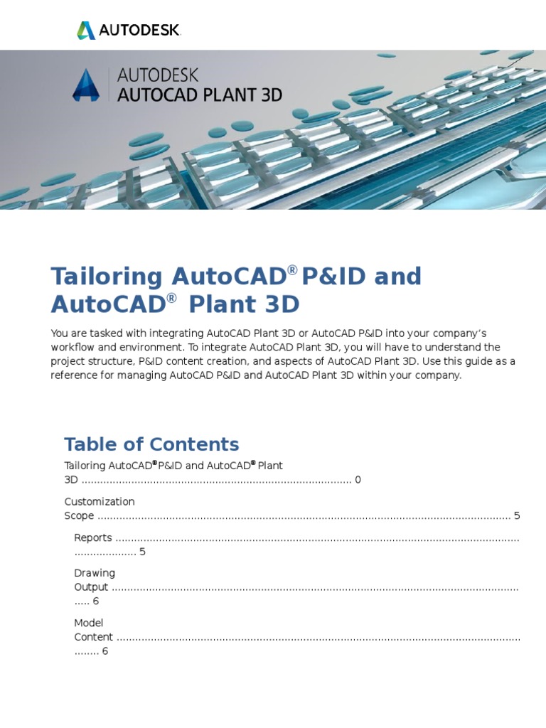 Tailoring AutoCAD PnID and Plant 3D | PDF | Microsoft Sql Server ...