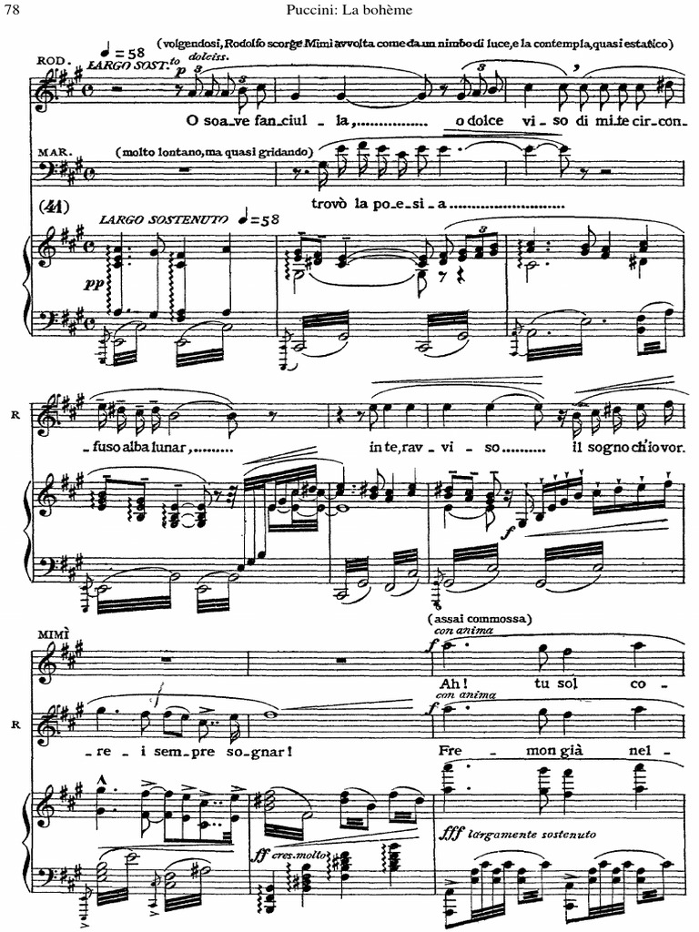 O Soave Fanciulla | PDF