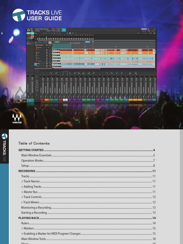 Tracks Live Manual | PDF | Input/Output | System Software