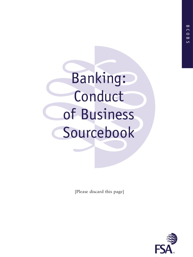 Fsa Banking Code Book Uk | PDF | Contractual Term | Banks
