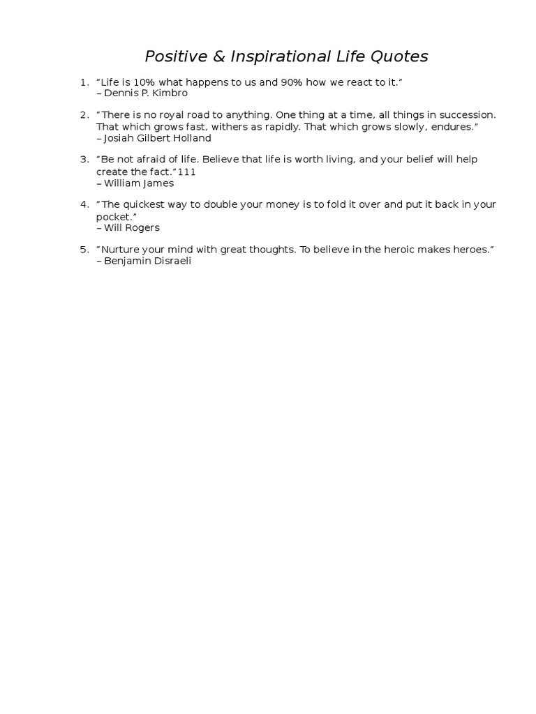 Positive Quotes | PDF