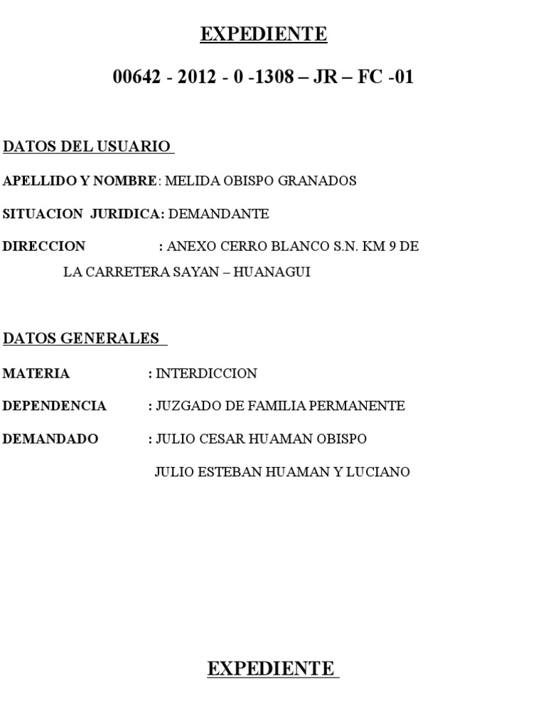 Caratulas de EXPEDIENTEs | PDF