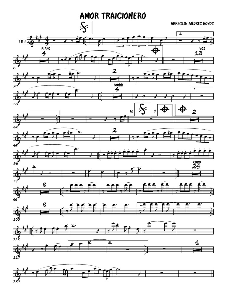 Amor Traicionero - TR 1 | PDF