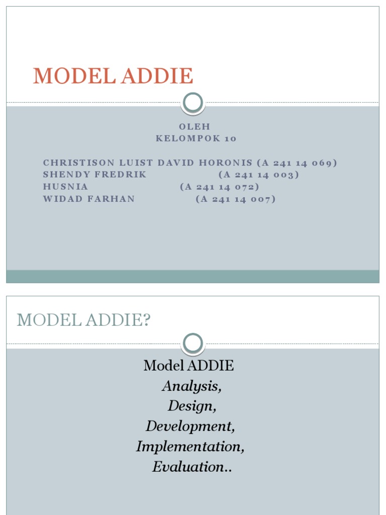 Model Addie | PDF