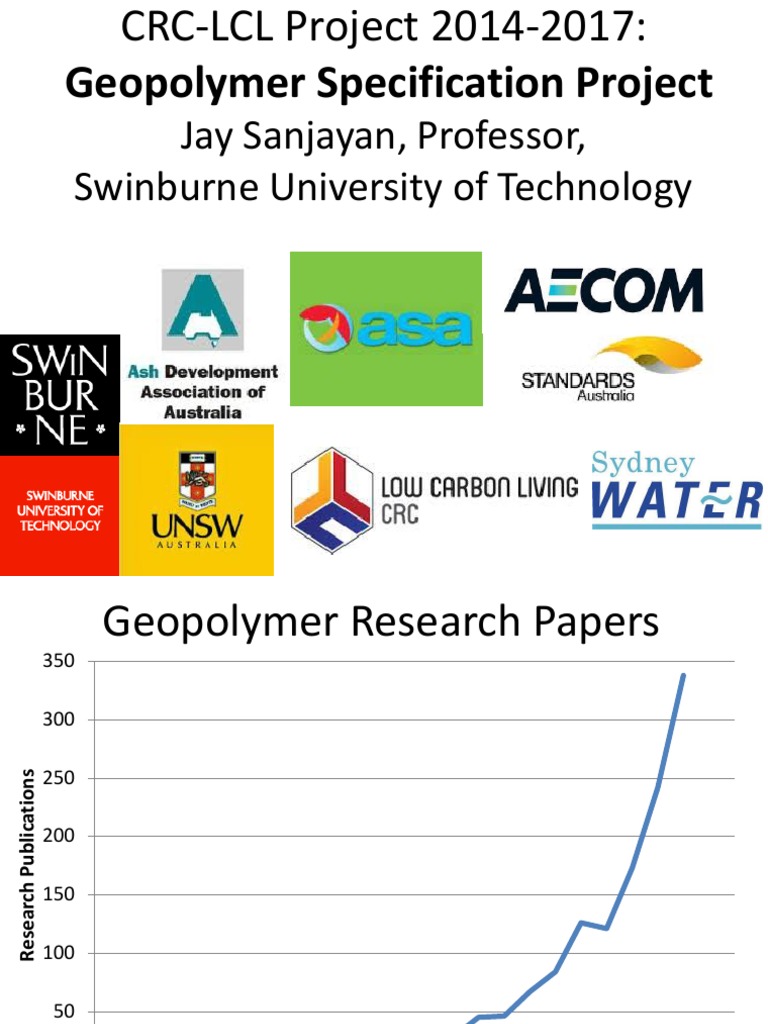 Geopolymer Specification Project - Prof. Jay Sanjayan - University of ...