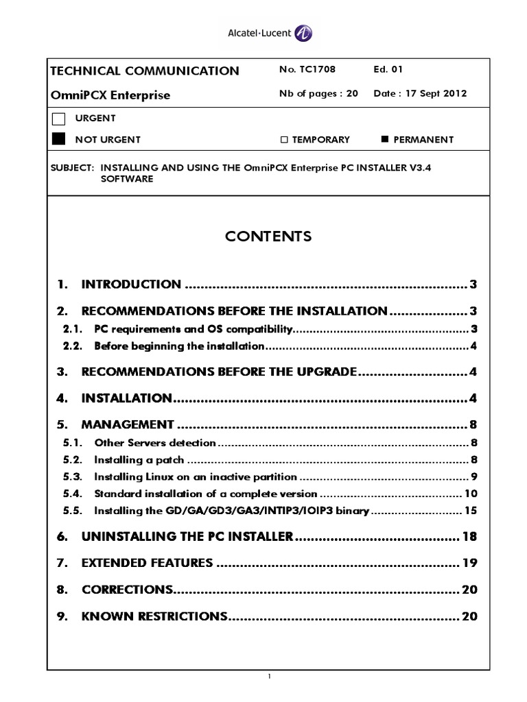 TC1708 en | PDF | Booting | Installation (Computer Programs)