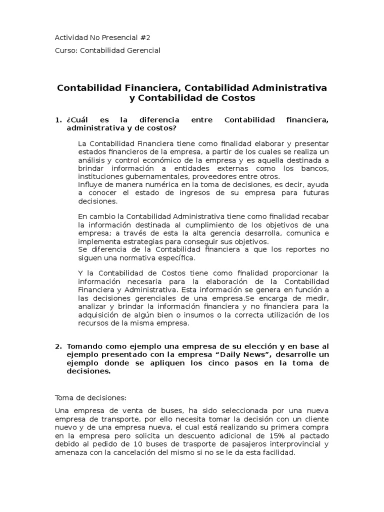 Contabilidad Financiera, Administrativa y de Costos | PDF | Contabilidad | Toma de decisiones