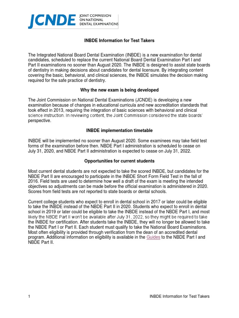 Inbde Facts Students PDF | PDF | Test (Assessment) | Quality Of Life