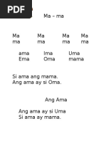 Kinder Kagamitan Sa Pagbasa 1 | PDF