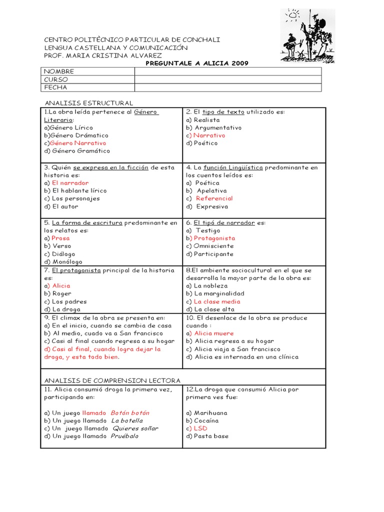 Preguntale a Alicia | Narración | Narrativa