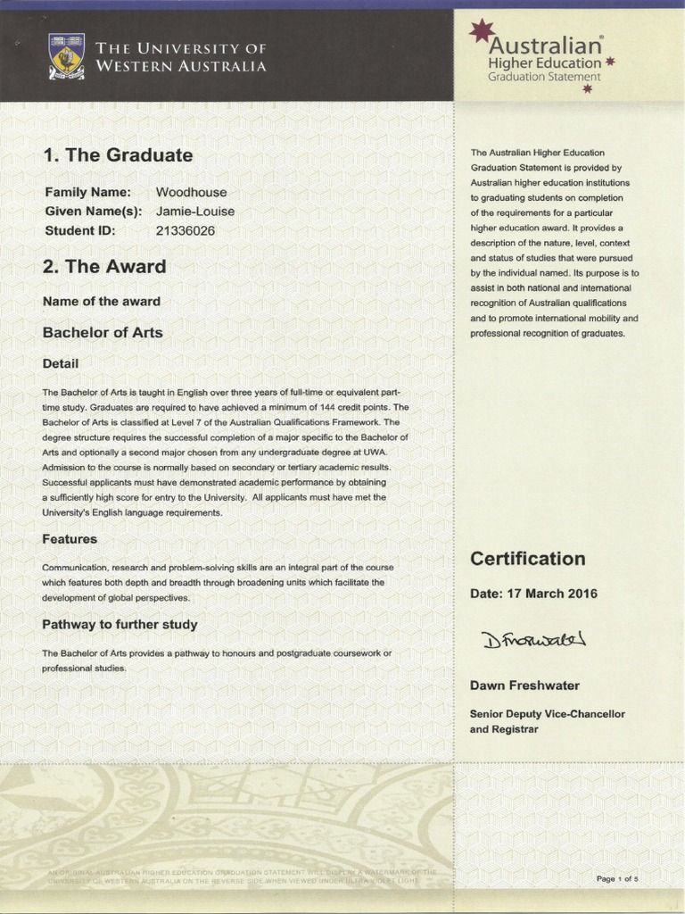 Uwa Ba Official Transcript | PDF