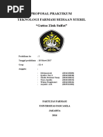 Laporan Resmi Prakt FTSS - Injeksi - Kel.6-H | PDF