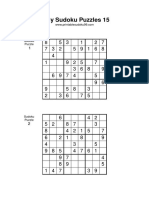 Easy Sudoku - 50 Printable Puzzles With Answers | PDF | Puzzles ...