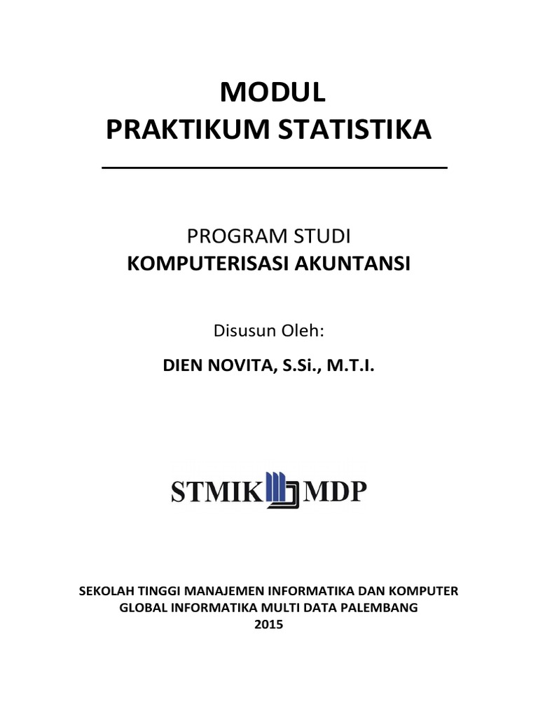 Modul Praktikum Statistika PDF | PDF