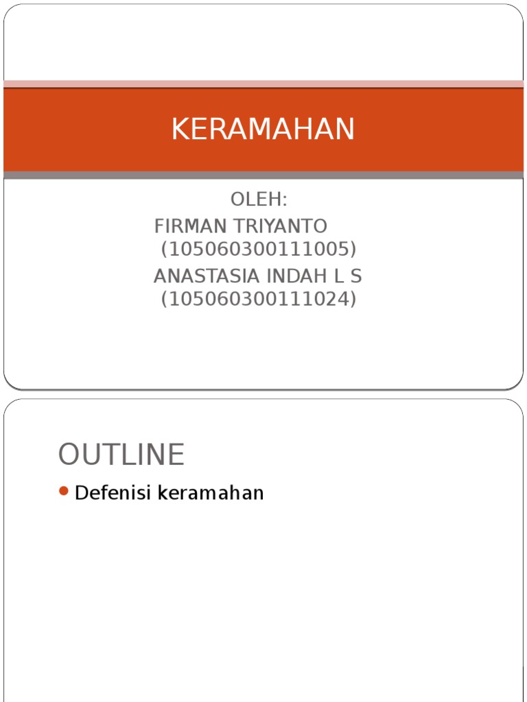 KERAMAHAN | PDF