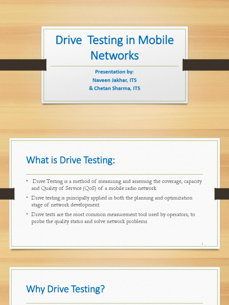 Mobile Network Drive Testing and Key Performance Indicators | PDF ...