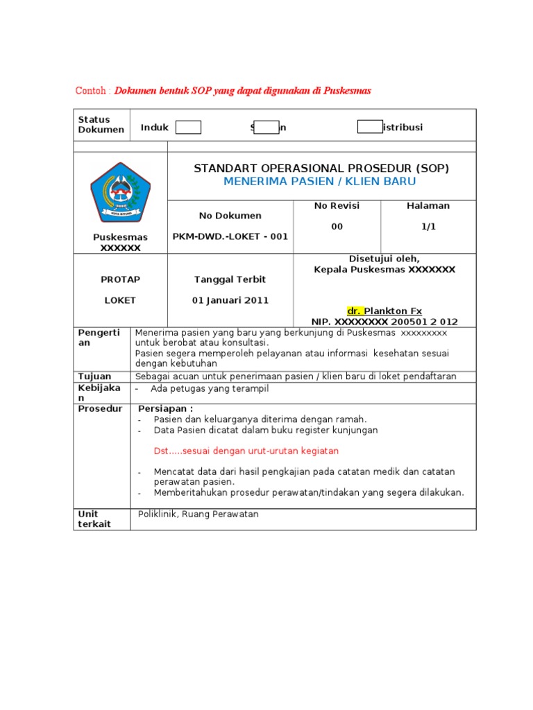 Contoh Format SOP PDF | PDF