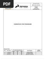 Hydrostatic Testing Procedure | PDF | Water | Civil Engineering