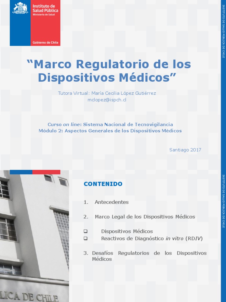 Marco Regulatorio DM | PDF | Dispositivo médico | Chile