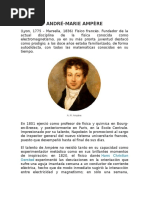 Biografía de Amper | PDF | Física | Electromagnetismo