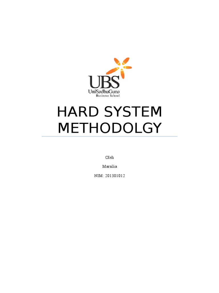 Hard System Methodolgy | PDF