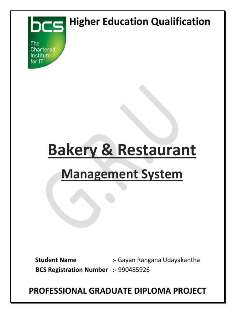 Bakery and Restaurant Management System | PDF | Point Of Sale ...