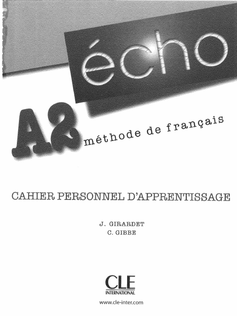 Echo A2 Cahier PDF | PDF