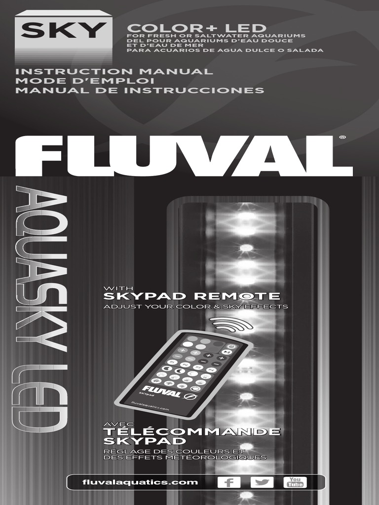 Fluval A3997 A3998 A3999 Aquasky Instruction Manual Int Jan1216 | PDF ...