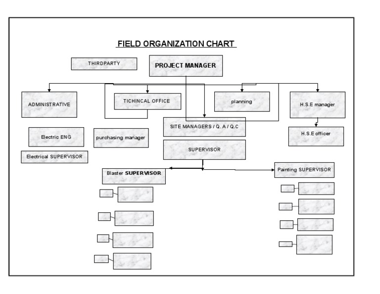 Field Organization Chart: Project Manager | PDF