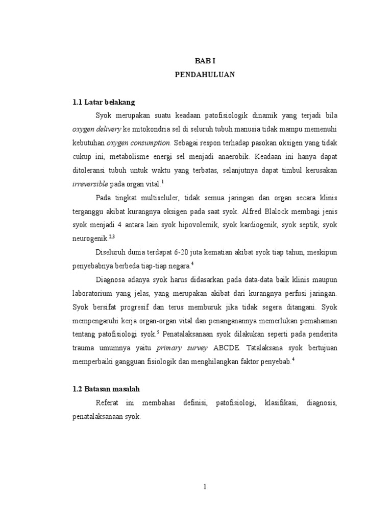 Referat Syok 2 | PDF