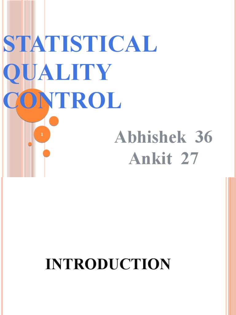 Statistical Quality Control | PDF | Analysis | Methodology