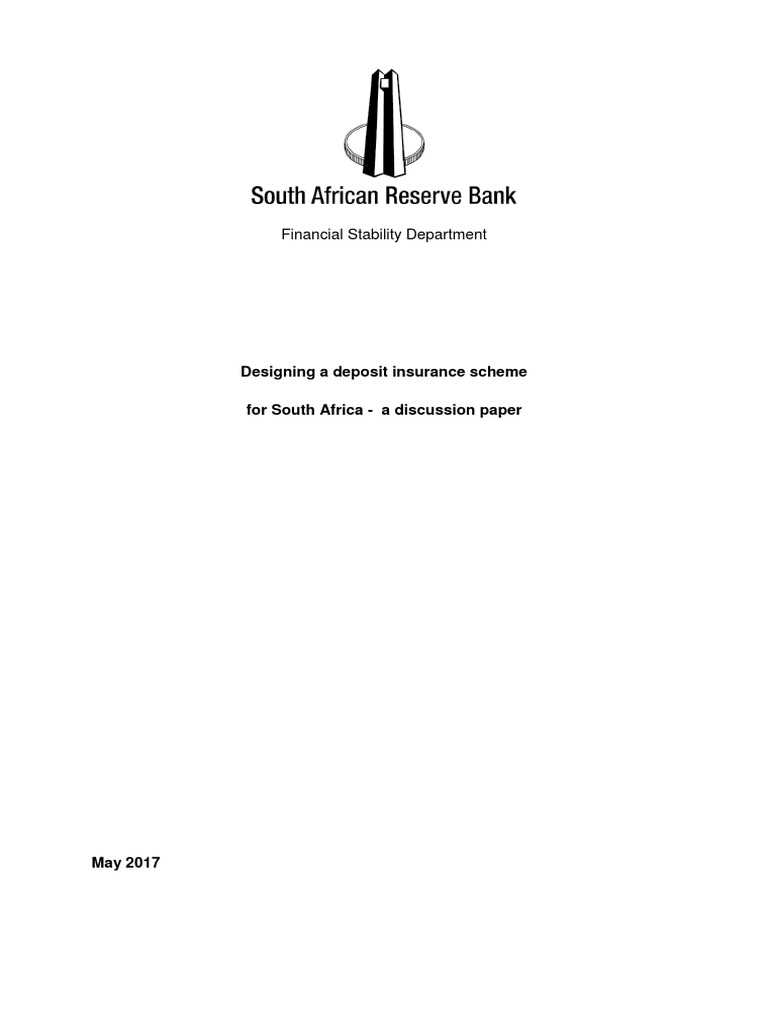 DIS Paper - Final 29 May 2017 | PDF | Deposit Insurance | Bank Run